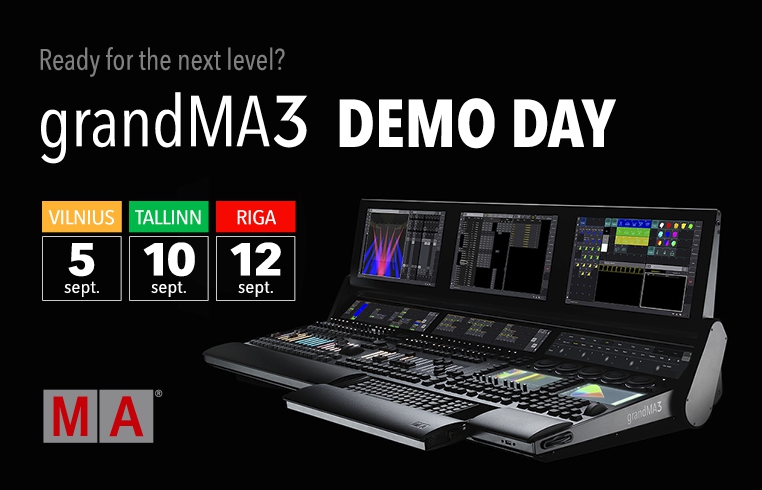 Introducing to MA Lighting's light control console grandMA3 — SGS Sistēmas